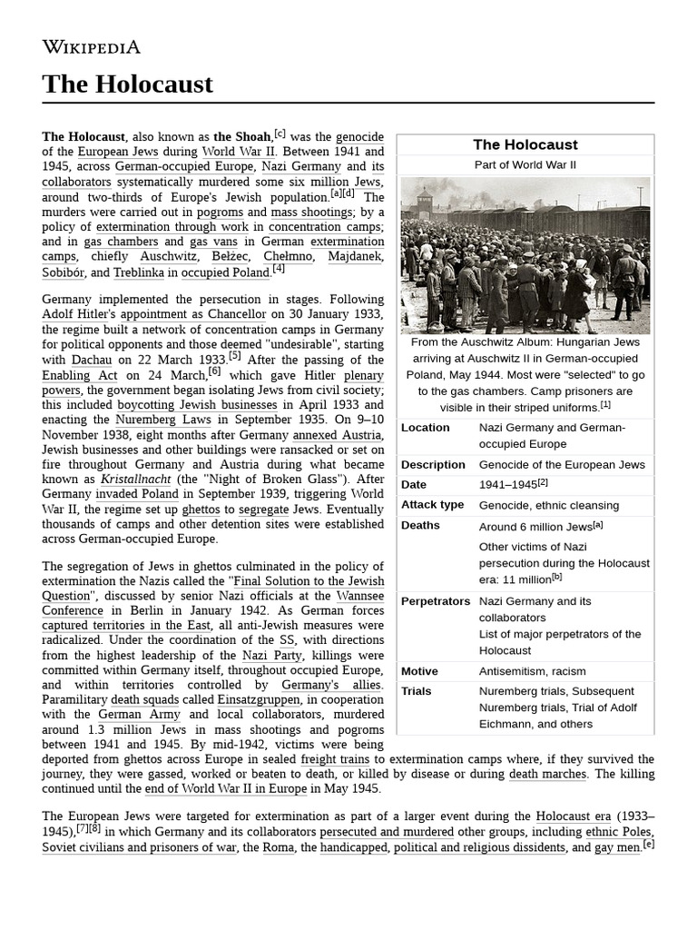 The Holocaust | PDF | The Holocaust | Extermination Camp