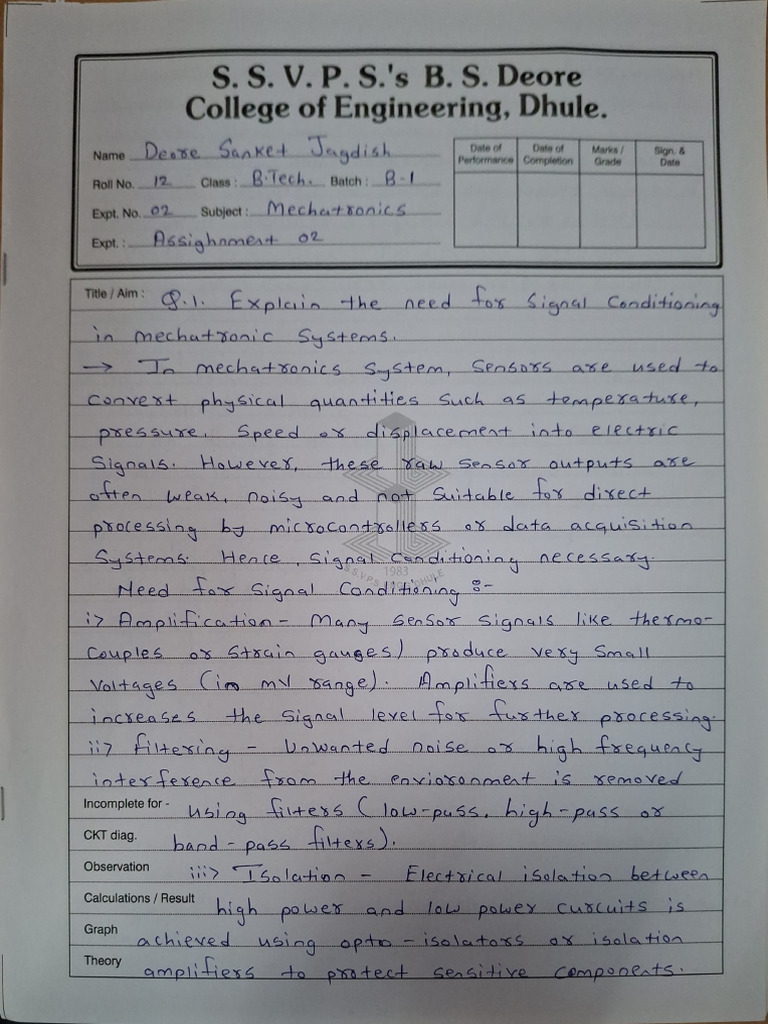 Mechatronics 2 | PDF | Engineering | Systems Engineering