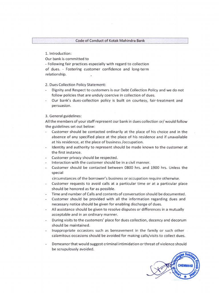 Code of Conduct | PDF