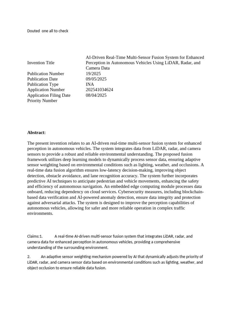 Douted or For My References | PDF | Lidar | Computer Vision