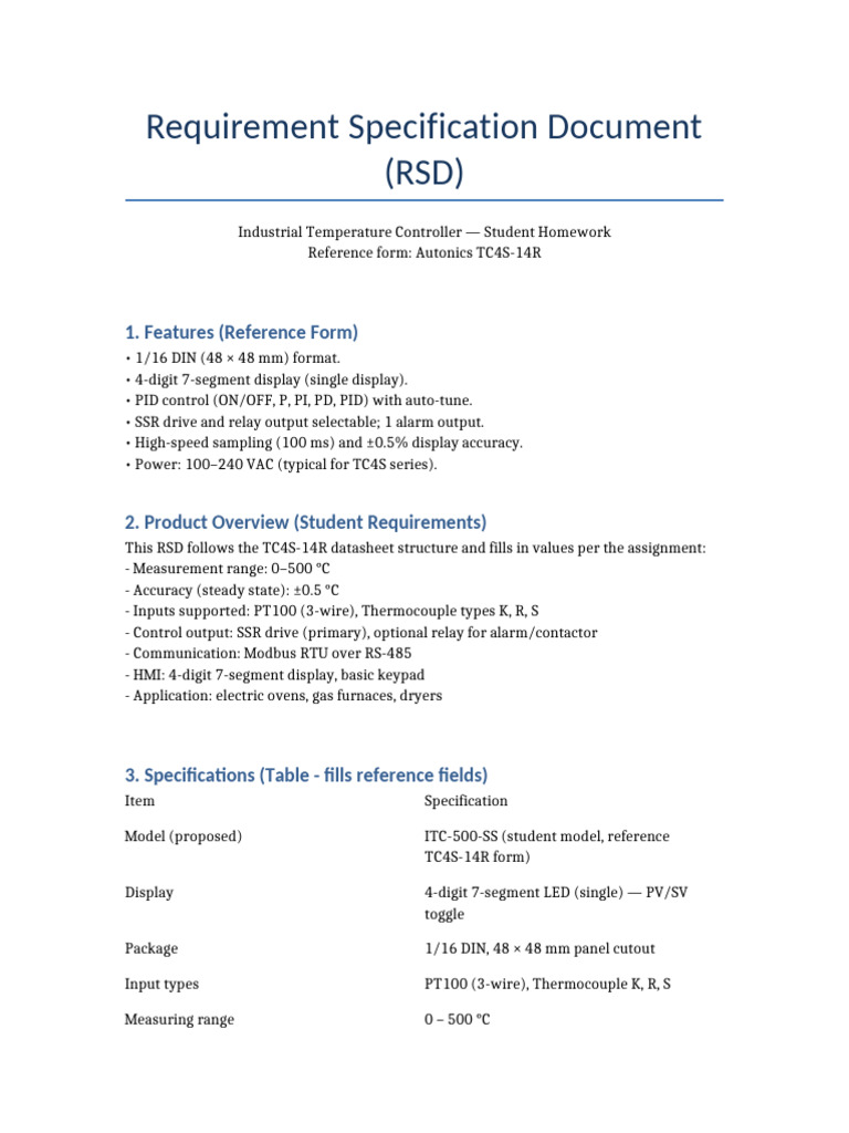 ITC RSD TC4S Form Filled | PDF | Relay | Power Supply