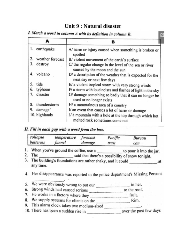 Unit 9 Review - Test 1 | PDF