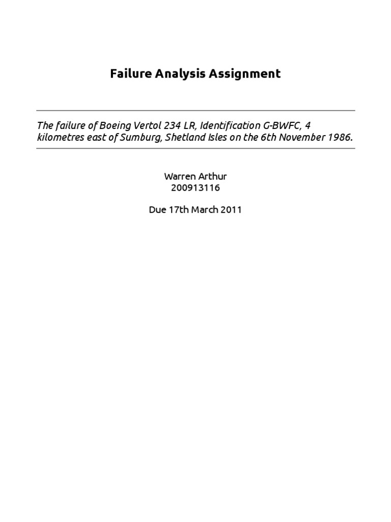Failure Analysis Report v3 - Final | PDF | Wear | Gear