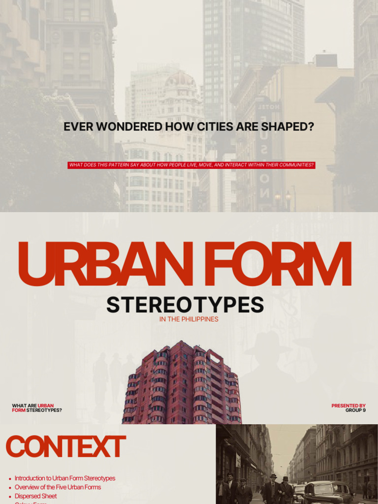 Urban Form Stereotypes in Philippine Cities | PDF