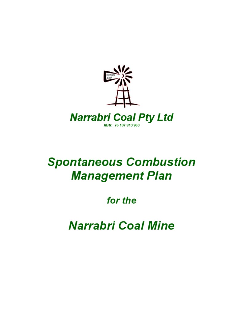 Spontaneous Combustion - Narrabri Mine | PDF | Coal | Mining