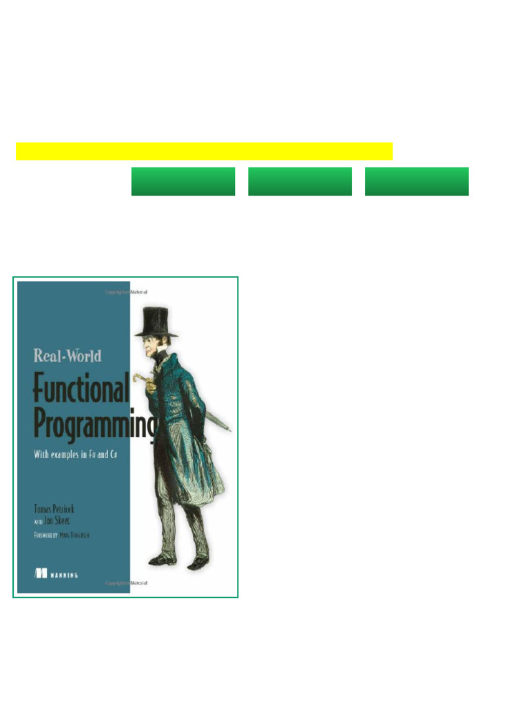 Real World Functional Programming With Examples in F and C 1st Edition ...