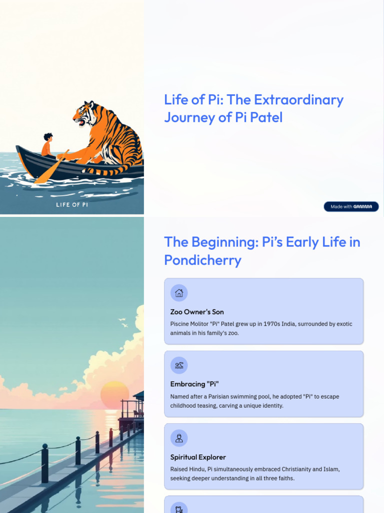 Life of Pi The Extraordinary Journey of Pi Patel | PDF