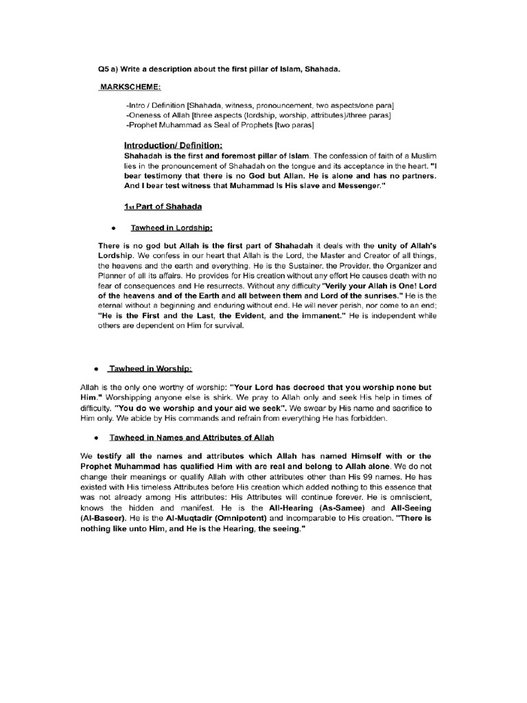 Shahada | PDF