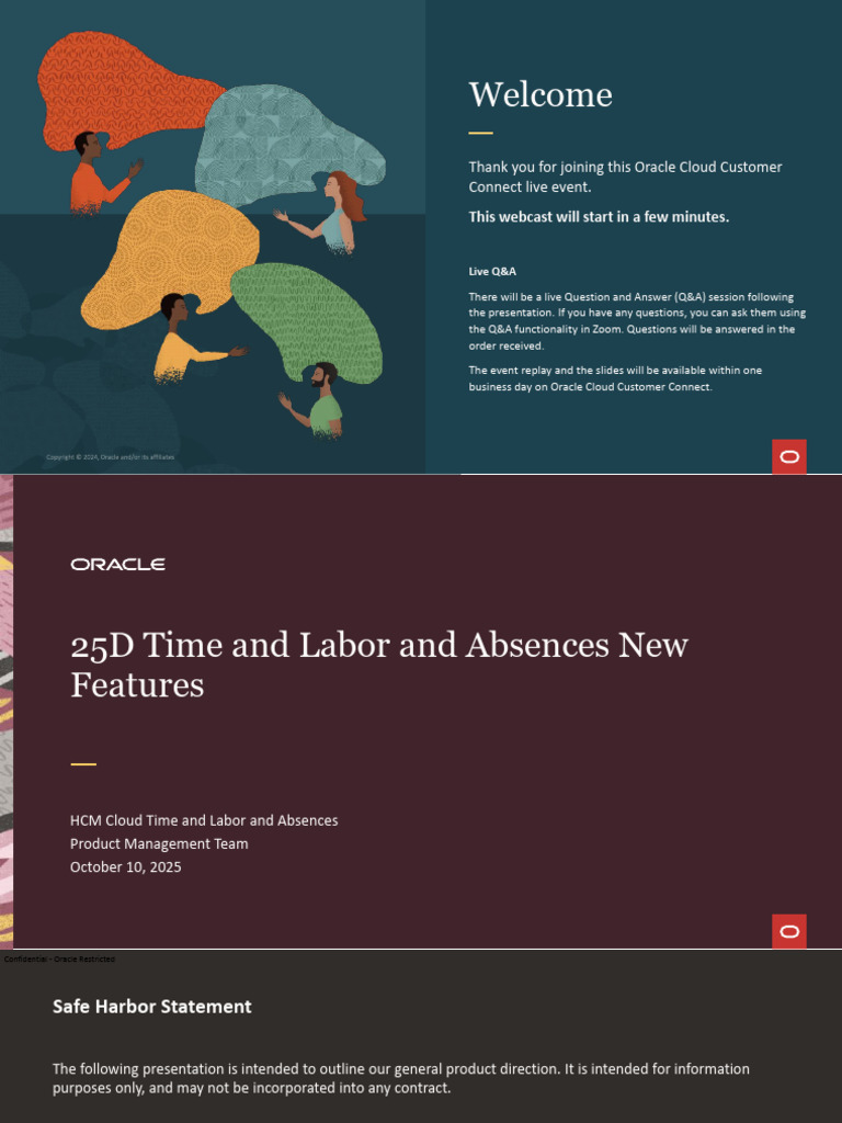 HCM - 25D - Time and Labor and Absence Management New Features | PDF | Oracle Corporation | Software