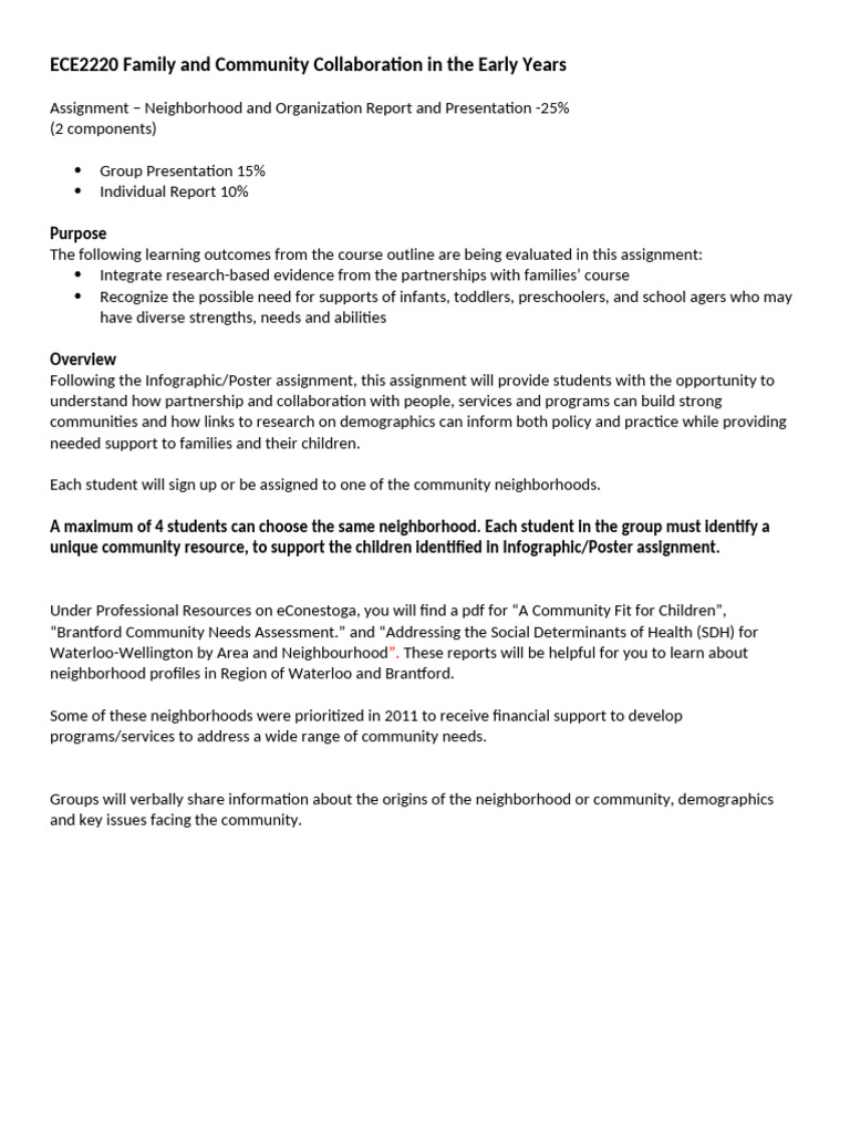 Community Collaboration in Early Childhood | PDF | Essays | Human ...