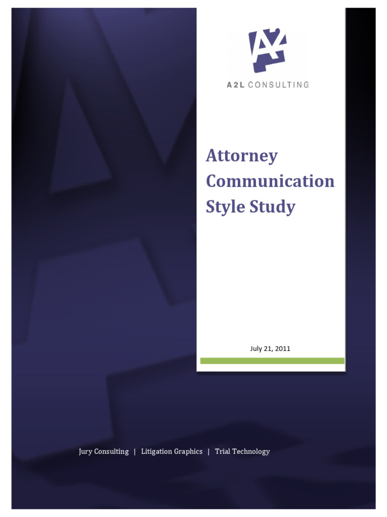 Attorney Communication Style Study | PDF | Learning | Learning Styles
