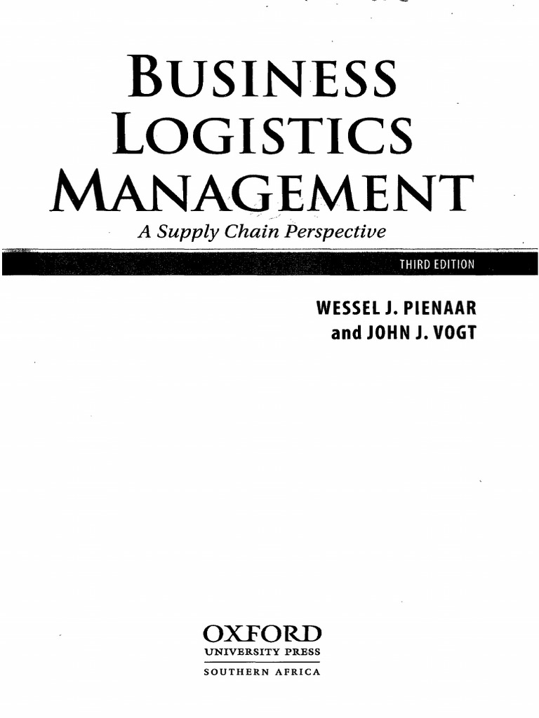 Business Logistics Management Guide | PDF | Logistics | Supply Chain