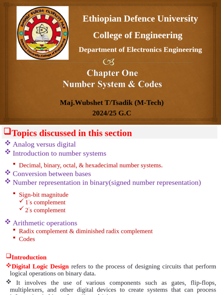 DLD CH 1 | PDF | Subtraction | Binary Coded Decimal