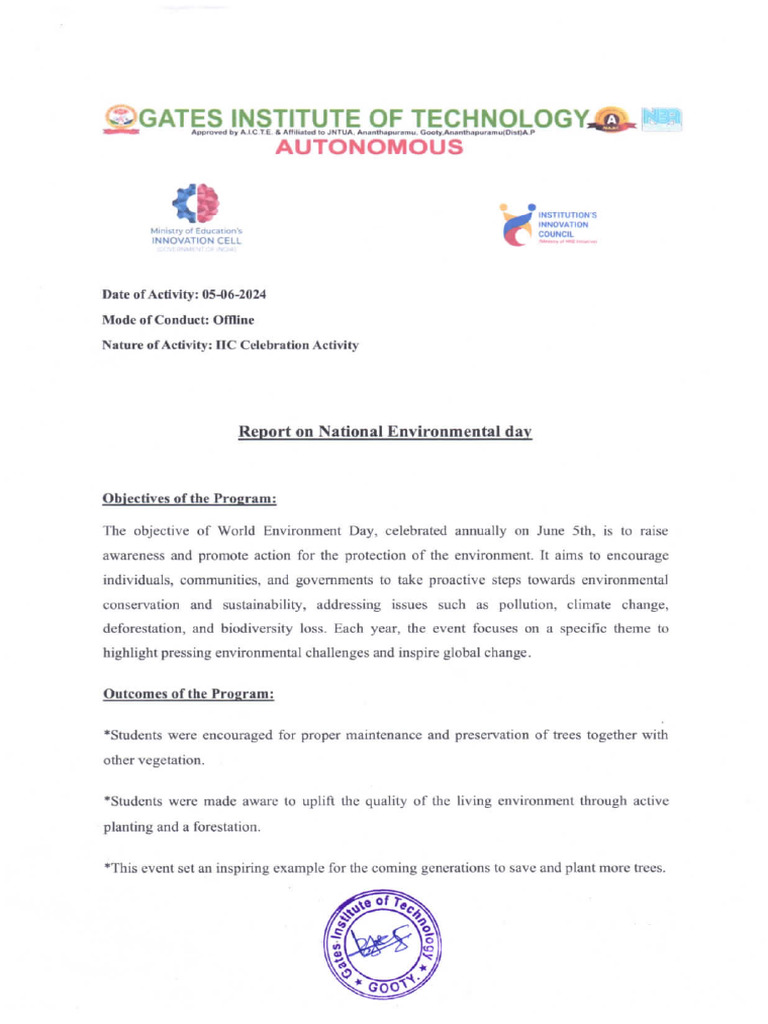 Report Environment Day | PDF