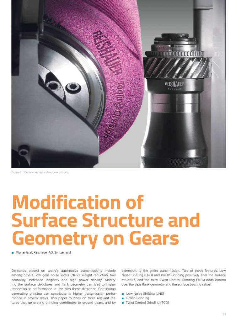 Enhancing Automotive Gear Performance | PDF | Gear | Grinding (Abrasive ...