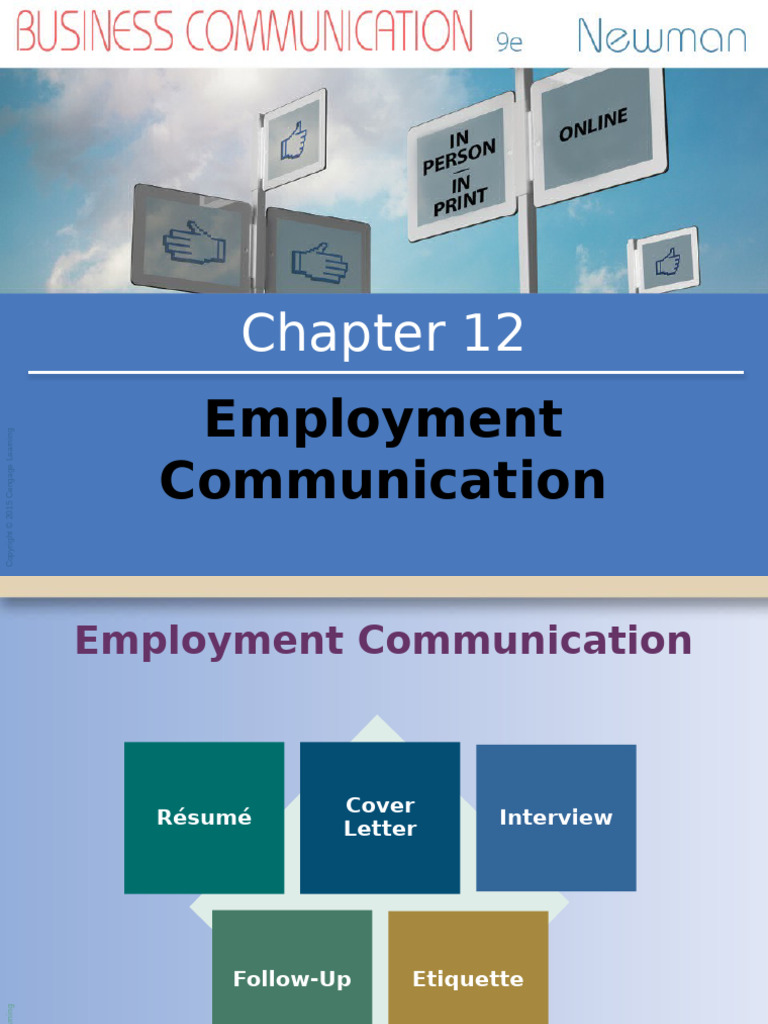 Employment Communication Essentials | PDF | Résumé | Human Communication