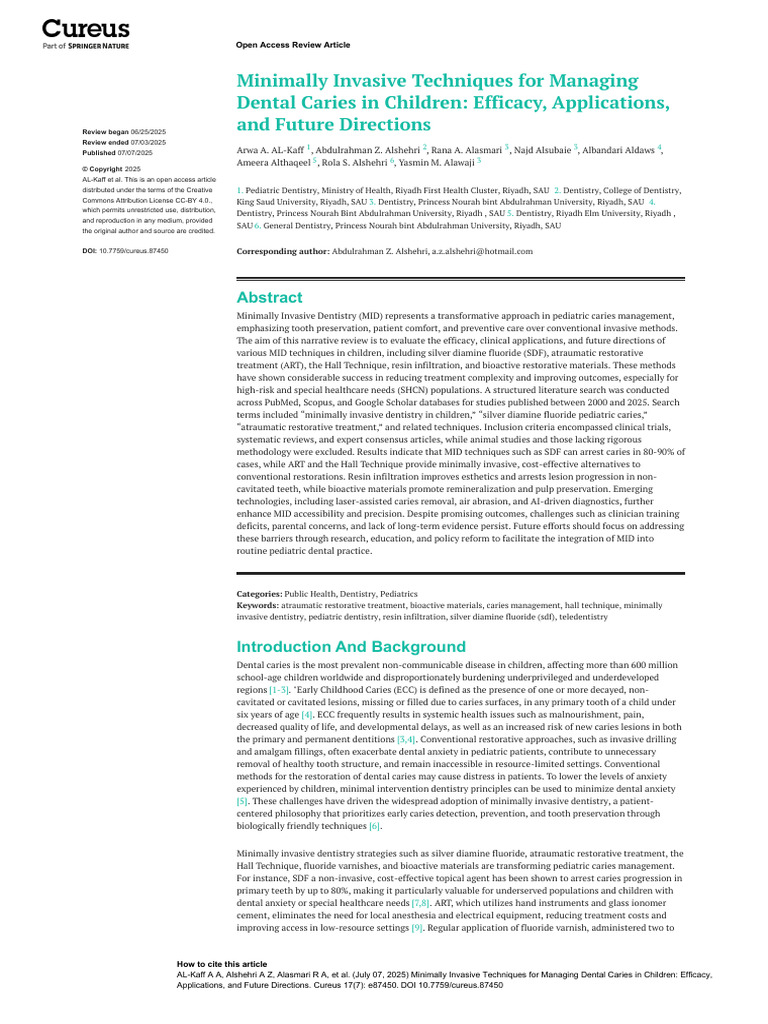 Minimally Invasive Techniques For Managing | PDF | Oral Hygiene ...