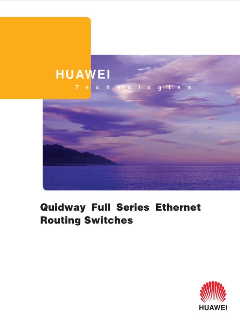 Huawei: Quidway Full Series Ethernet Routing Switches | PDF | Network ...