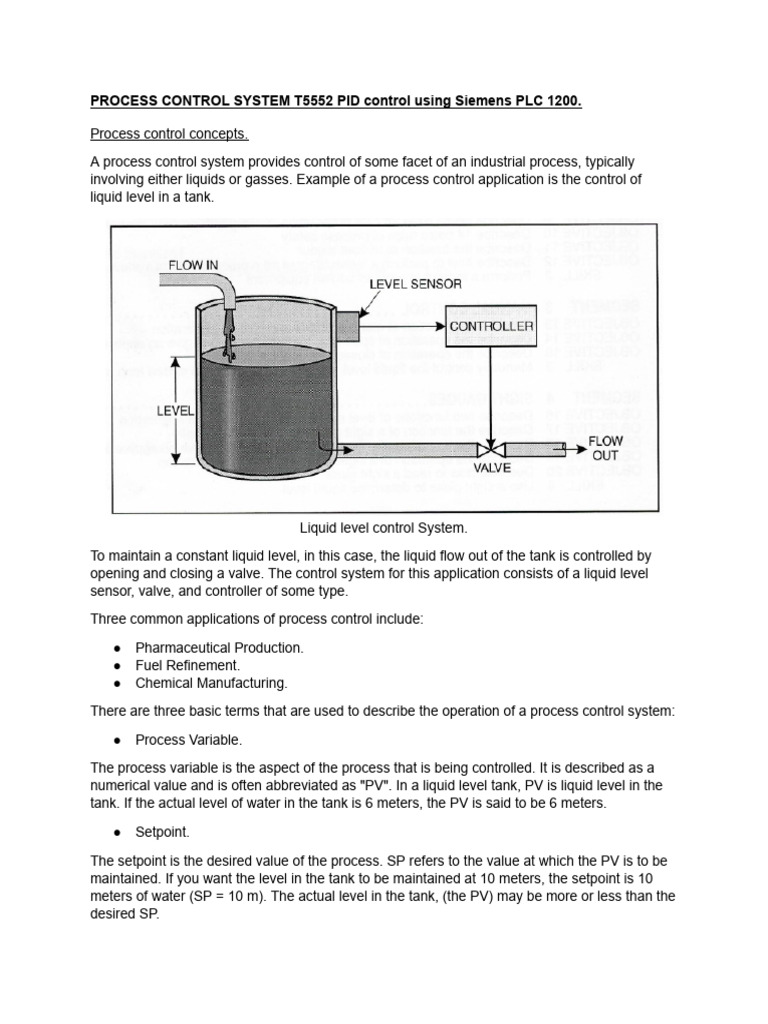 PID siemens control project | PDF | Control Theory | Mechanical Engineering