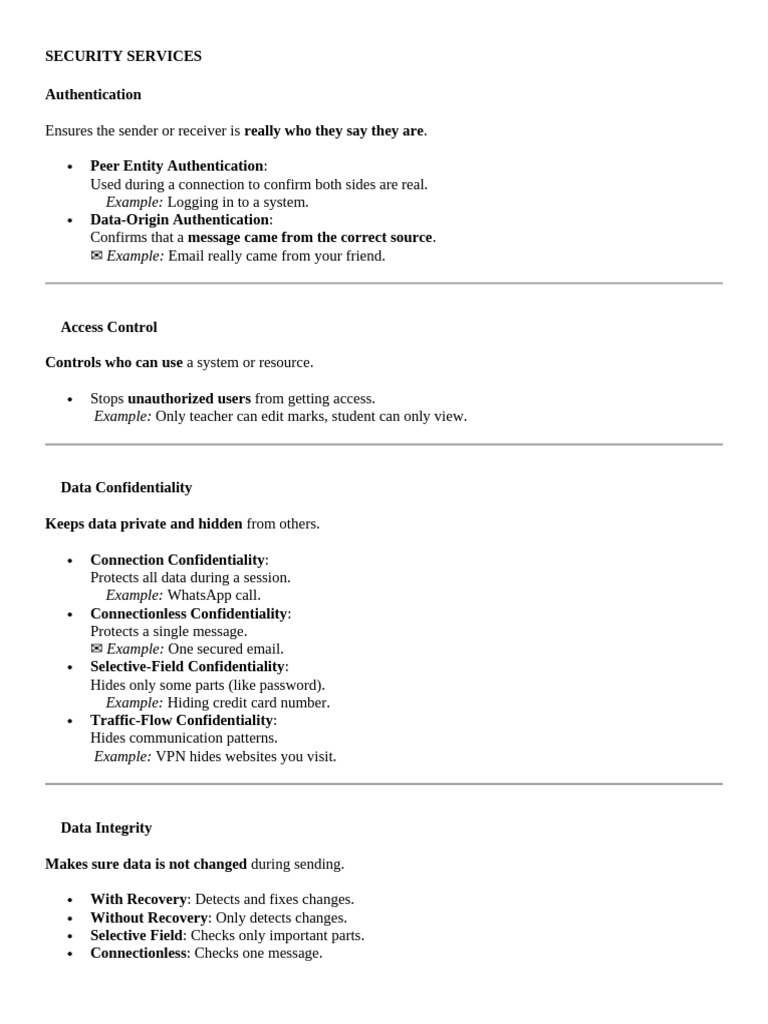 SECURITY SERVICES | PDF | Encryption | Cipher