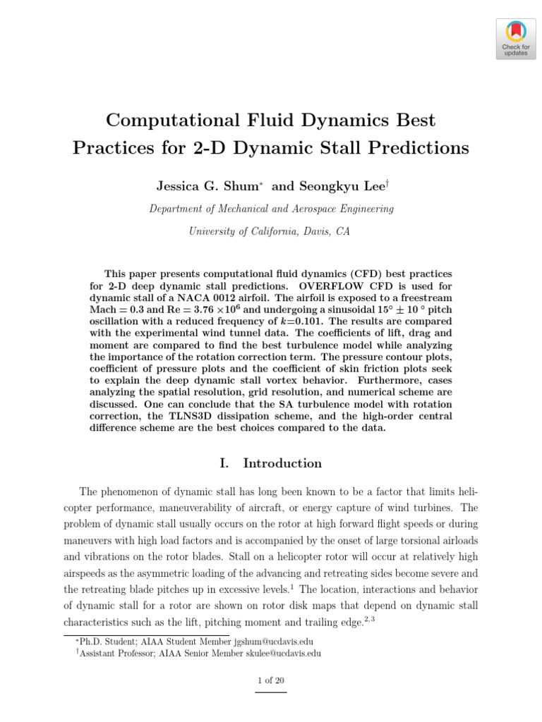 Shum 2020 | PDF | Computational Fluid Dynamics | Dynamics (Mechanics)