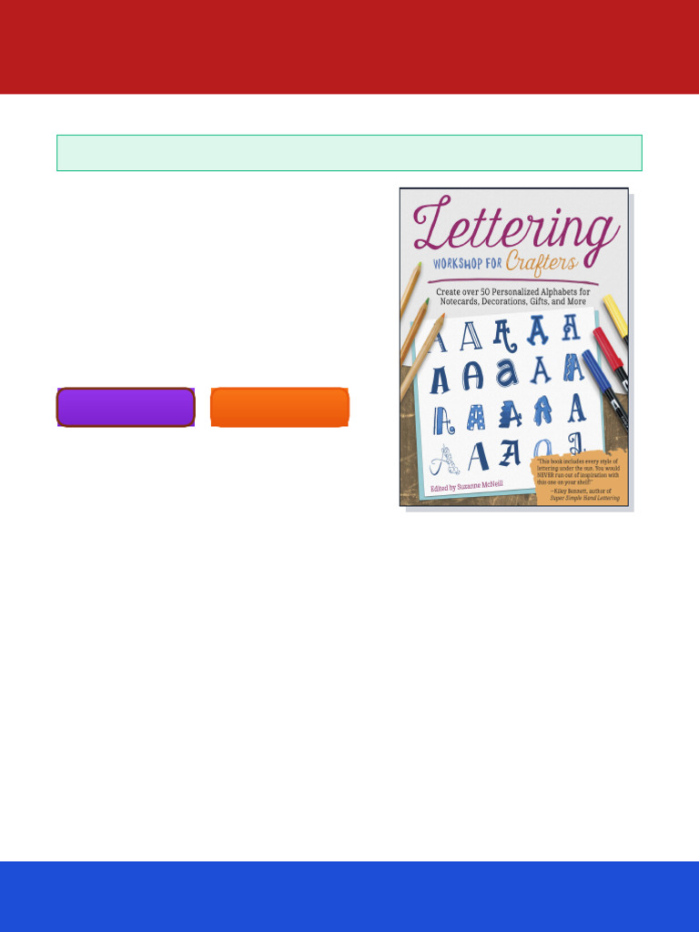 Lettering Workshop for Crafters Create Over 50 Personalized Alphabets ...