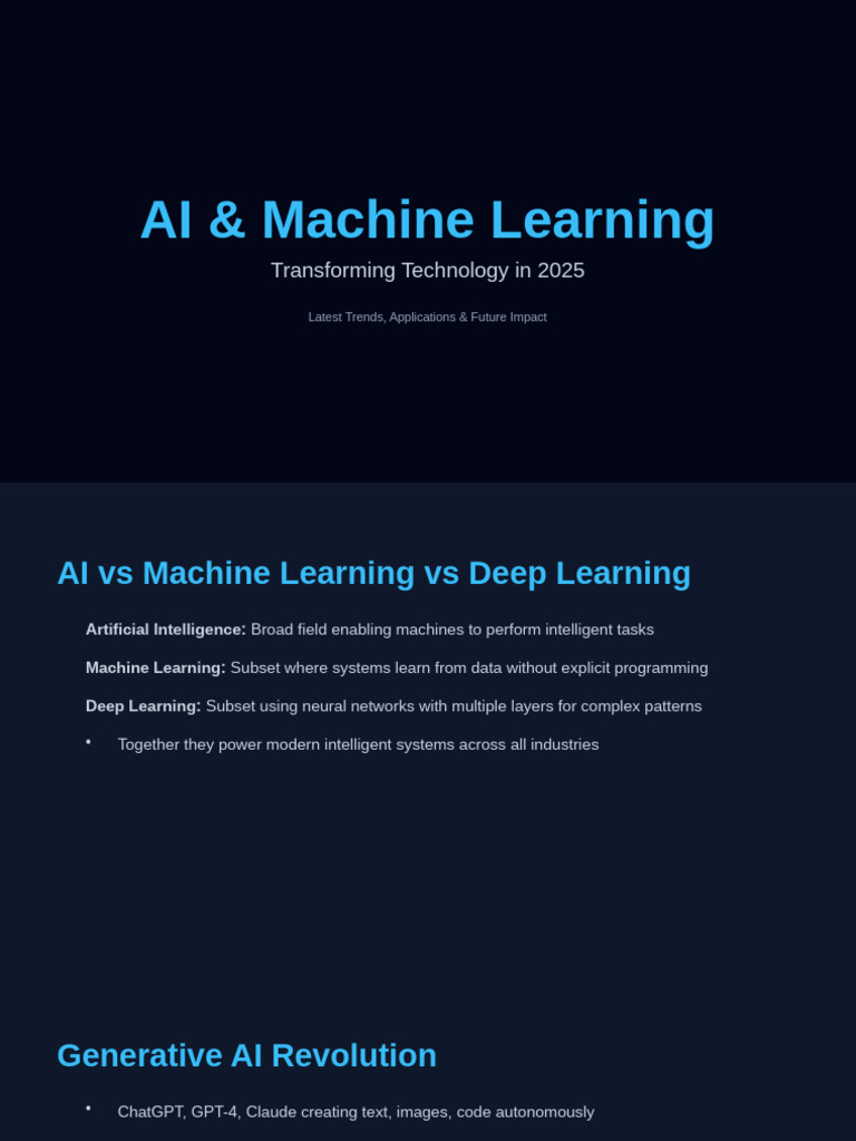 AI & Machine Learning 2025 | PDF | Artificial Intelligence | Intelligence (AI) & Semantics