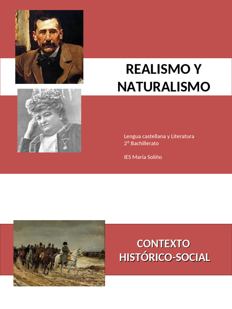 Realismo y Naturalismo en el Siglo XIX | PDF | Realismo literario | Novelas