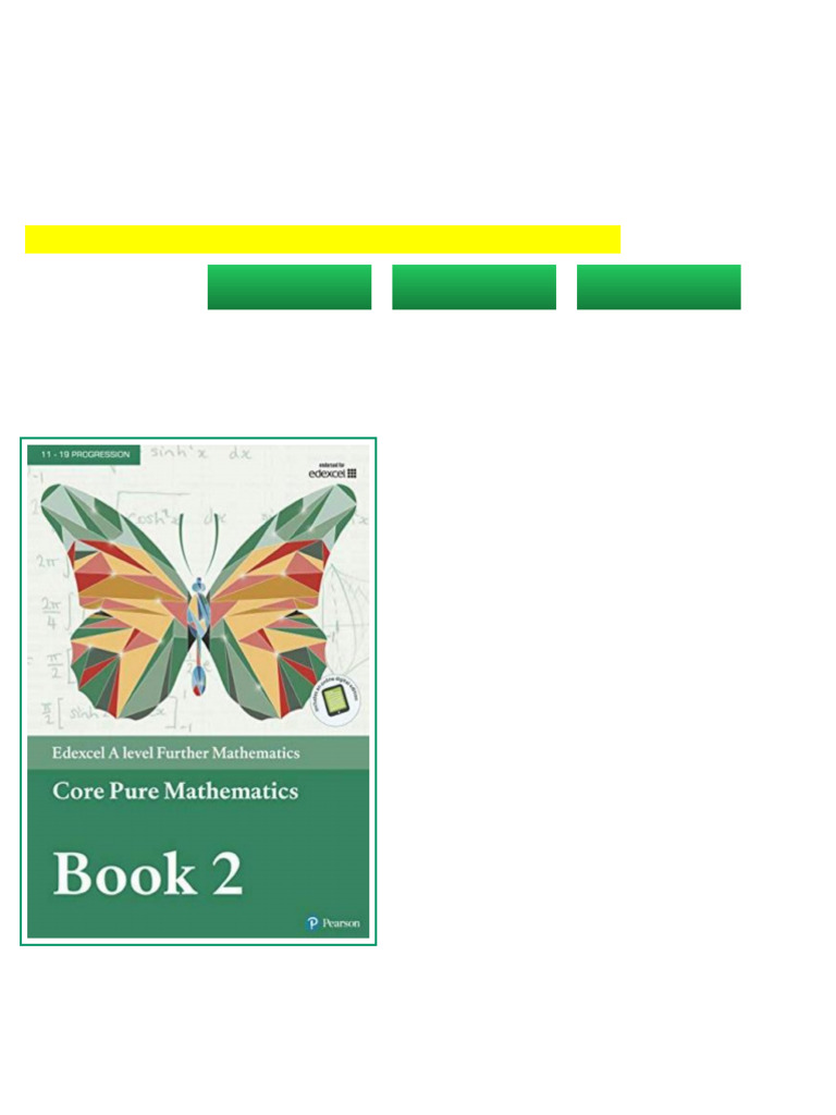 Edexcel A level Further Mathematics Core Pure Mathematics Book 2 by ...