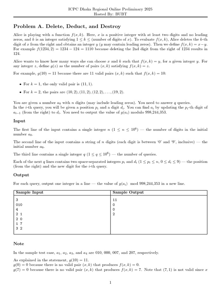Icpc Dhaka Regional 2025 Online Preli 5n3ak | PDF | Permutation | String (Computer Science)