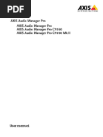 Axis Audio Manager User Manual | PDF | Session Initiation Protocol ...