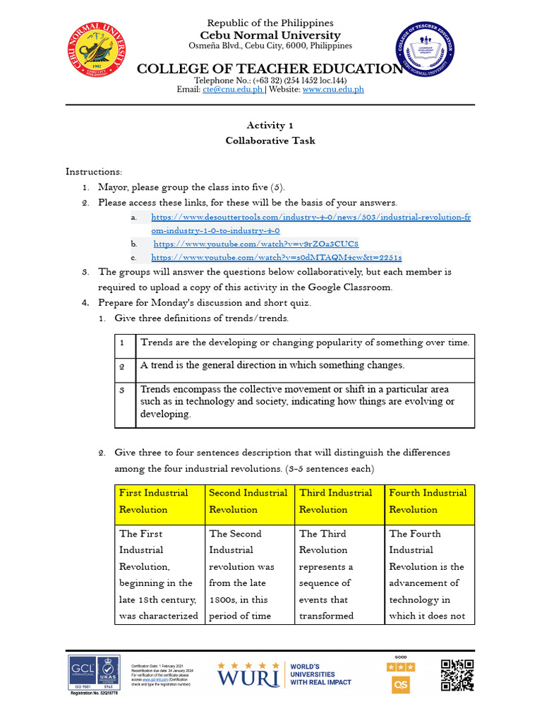 Group 4 Activity Sheet 1 | PDF | Artificial Intelligence | Intelligence ...