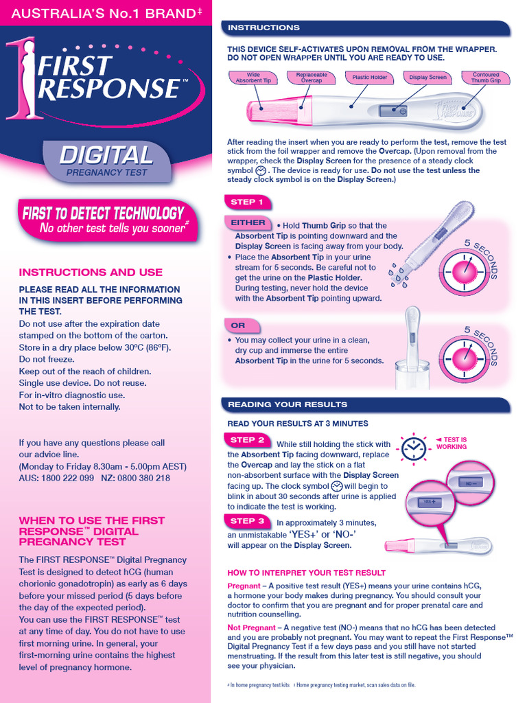 FR Digital Leaflet IN0734a | PDF | Human Chorionic Gonadotropin | Pregnancy