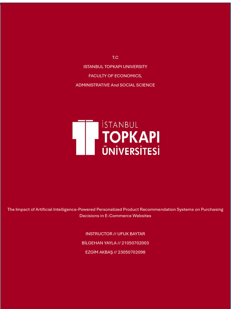 TEZ PROJESİ3 | PDF | Artificial Intelligence | Intelligence (AI) & Semantics