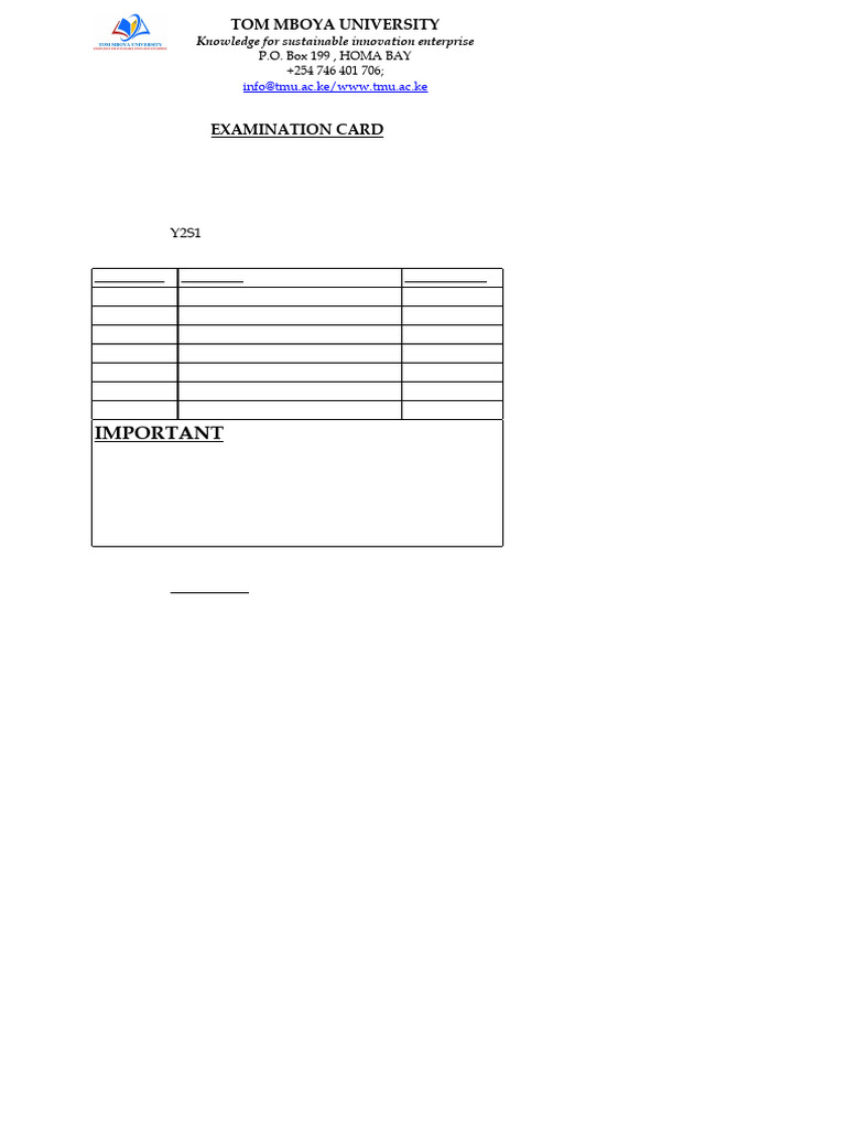ExamCard SEDSC01517024 | PDF