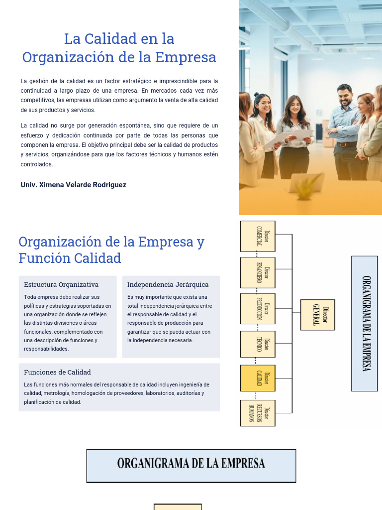 Tema 4 Calidad Parte 1 | PDF | Calidad (comercial) | Planificación