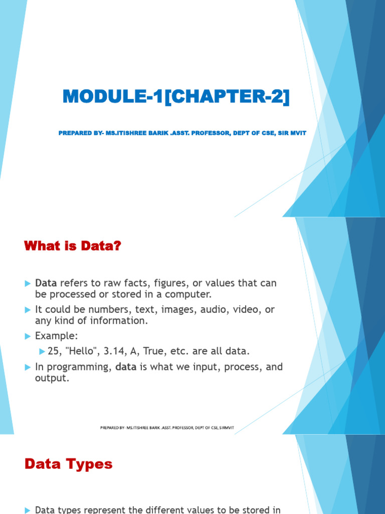 Java (Module 1) (Chapter 2) | PDF | Data Type | Integer (Computer Science)