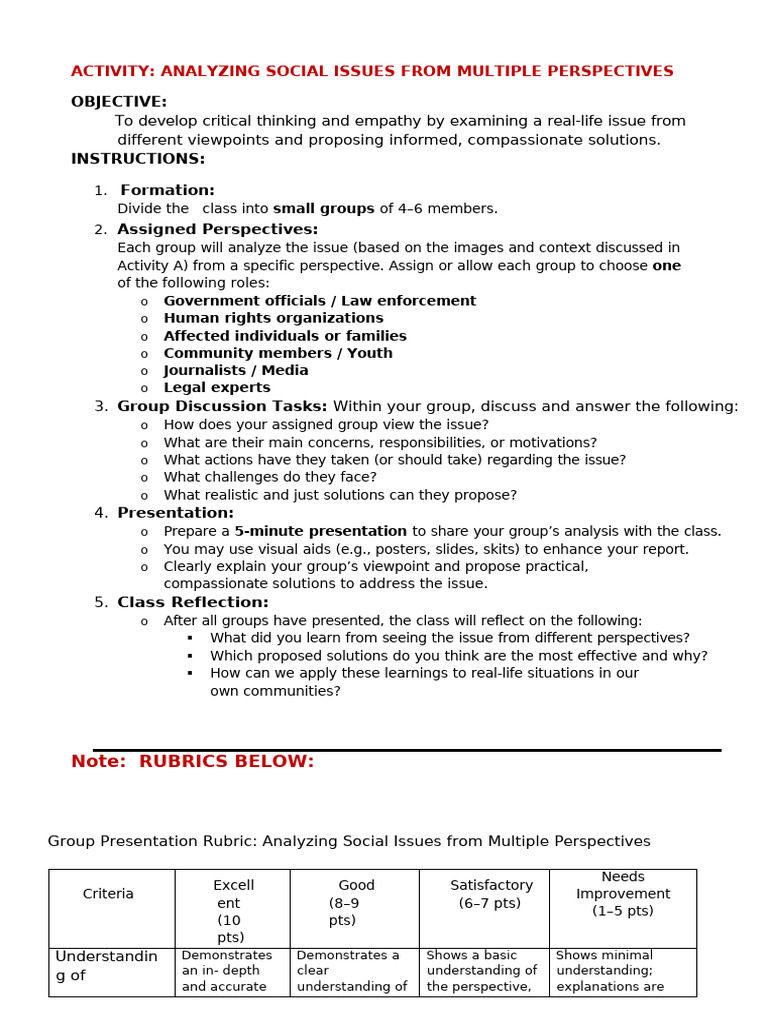 Analyzing Social Issues Collaboratively | PDF | Behavior Modification ...