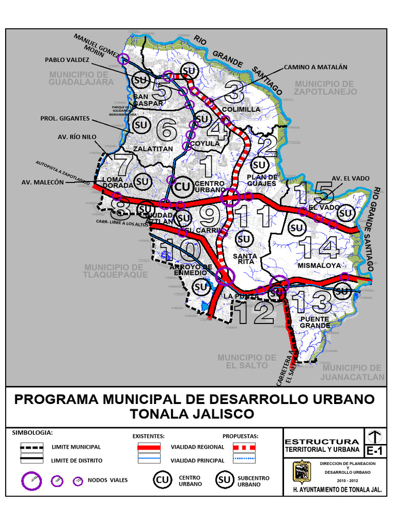 Mapa de Desarrollo Urbano en Tonalá | PDF