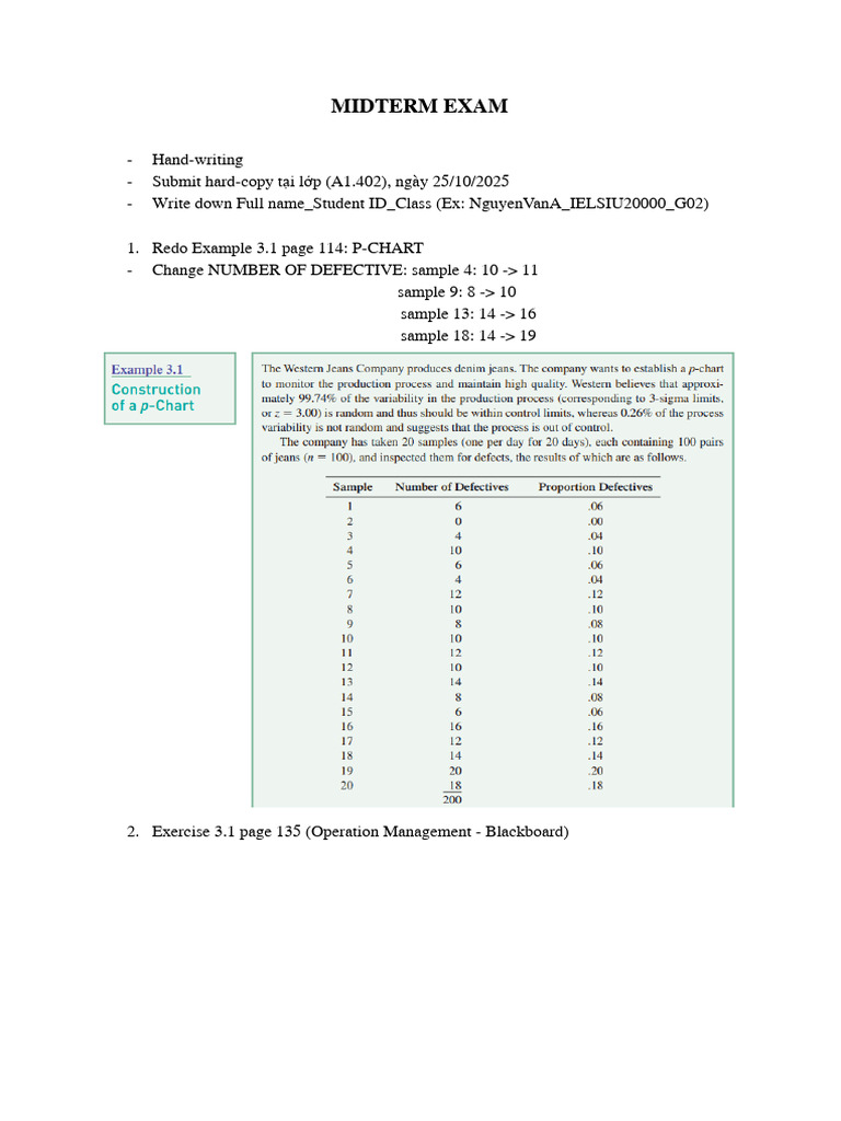 Midterm Exam Instructions and Topics | PDF