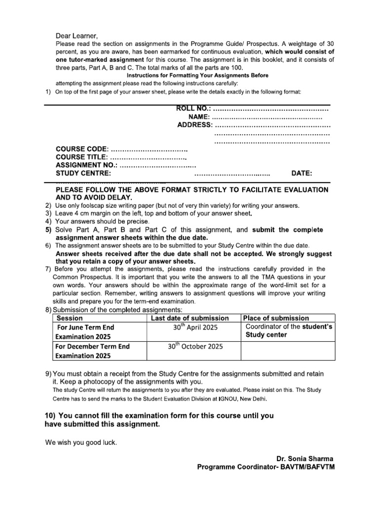 Btme 141 2025 26 | PDF