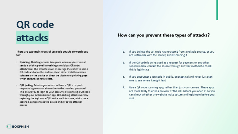 QR Code Attacks | PDF