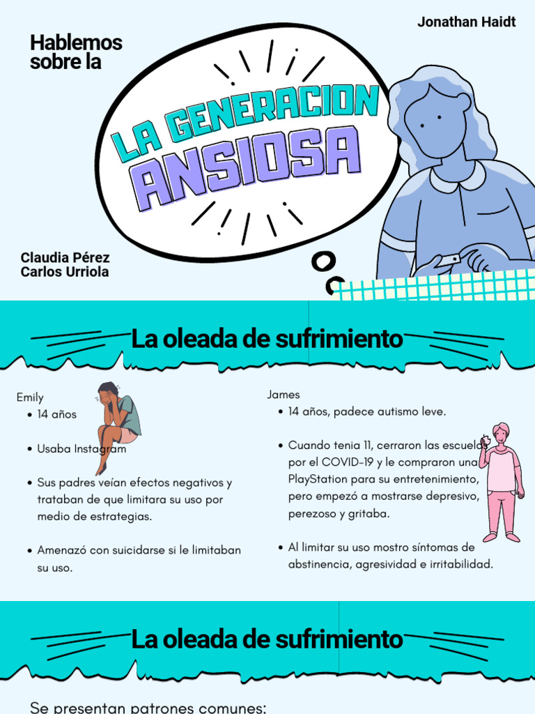 Presentacion Salud Mental Depresion Ansiedad Ilustrado Azul - 20251119 ...