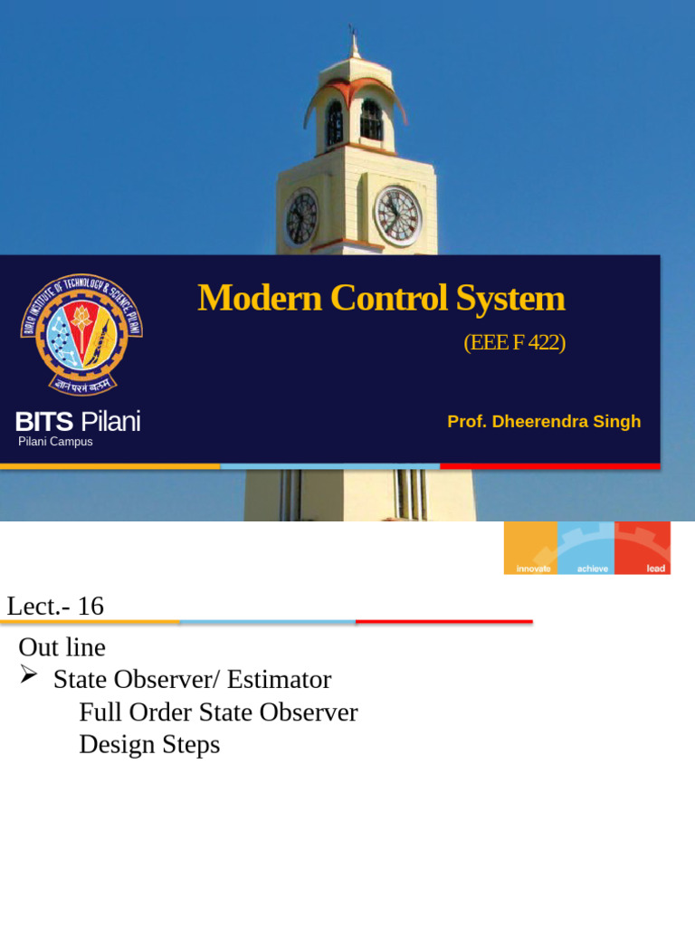 Students L16-19 Modern Control System-2025 | PDF | Applied Mathematics ...