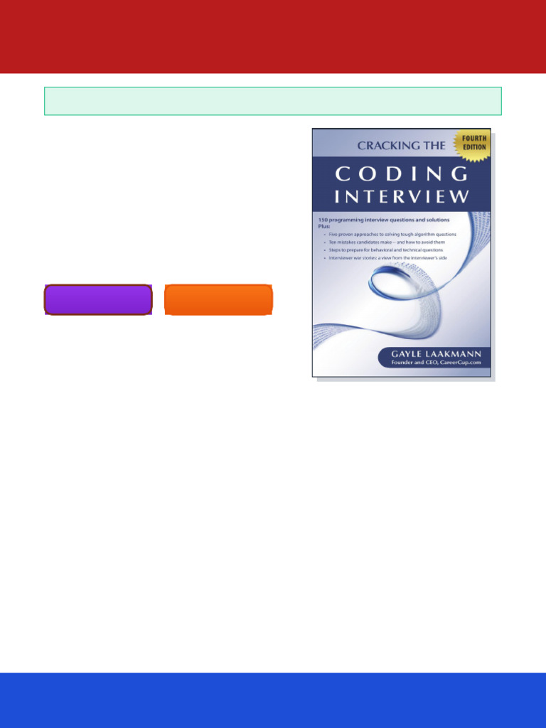 Cracking the Coding Interview 150 Programming Interview Questions and ...