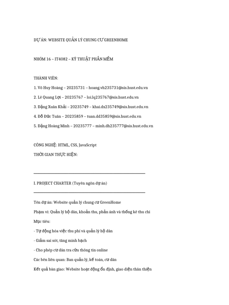 GreenHome Project Document | PDF