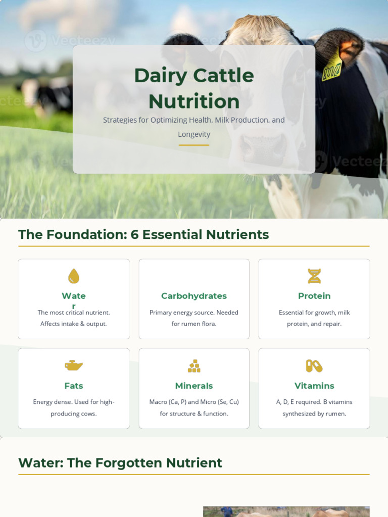 Dairy Cattle Nutrition | PDF | Milk | Cattle