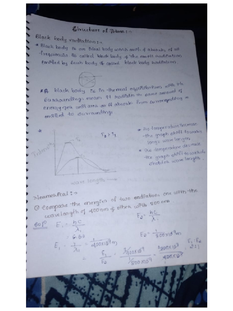 Chemi - Structure of Atoms | PDF