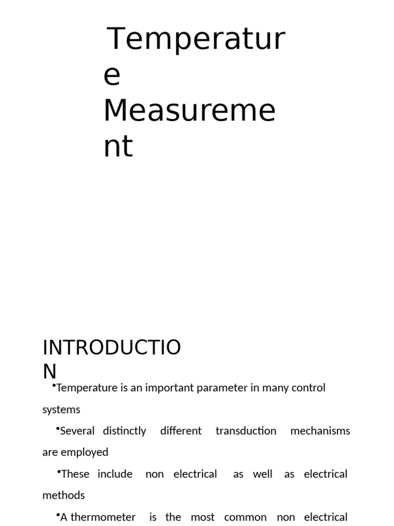 Temperature Sensors | PDF | Thermocouple | Electrical Engineering