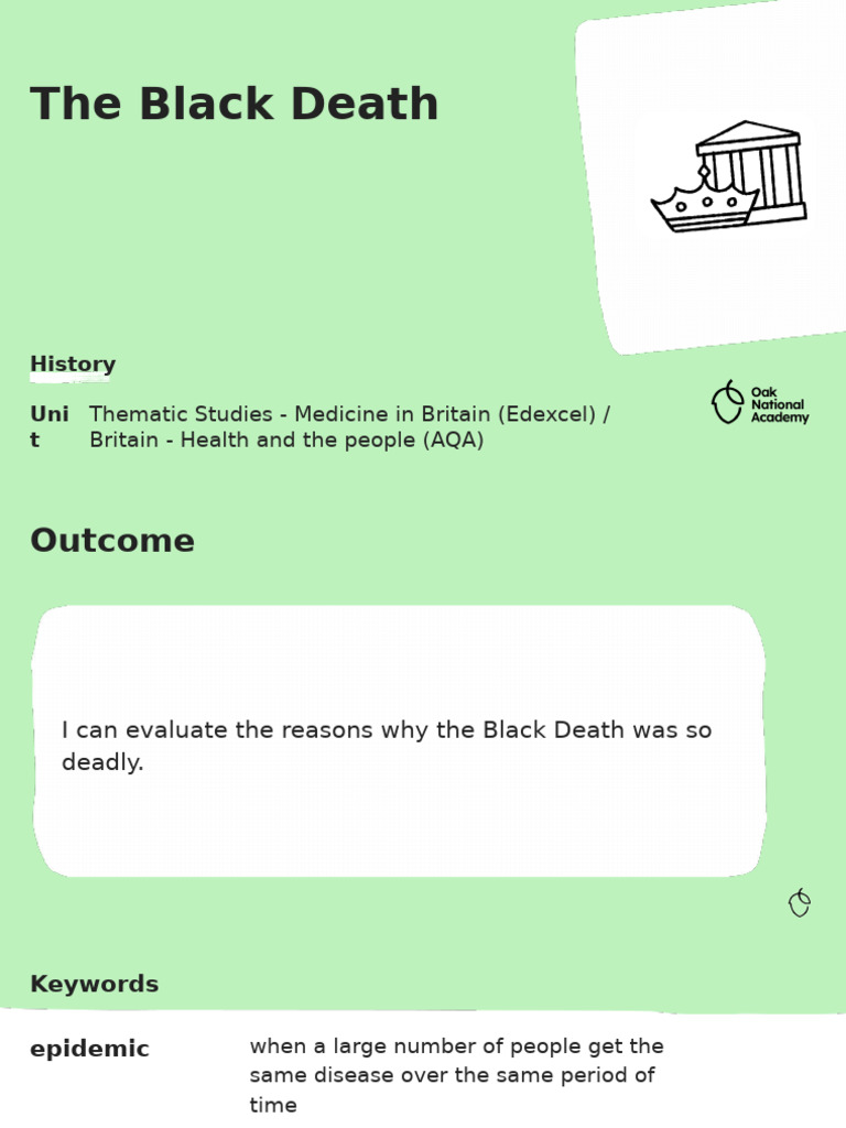 Slide Deck | PDF | Black Death | Plague (Disease)